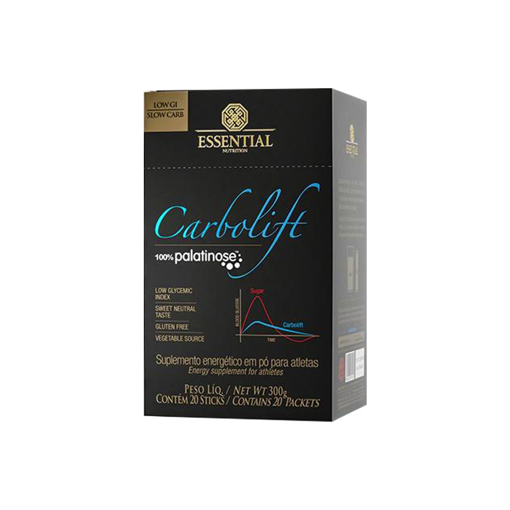 Essential Nutrition - Carbolift 100% Palatinose Box Sachê - Empório ...